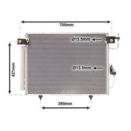 Van Wezel Kondensator, Klimaanlage 32005191 f&uuml;r MITSUBISHI