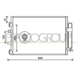 PRASCO Kondensator, Klimaanlage fd719c001 f&uuml;r Ford