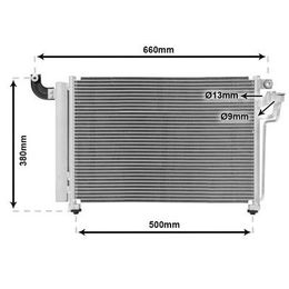 Van Wezel Kondensator, Klimaanlage 83005082 f&uuml;r KIA