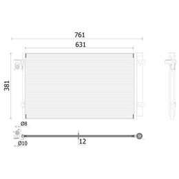 Mahle Kondensator, Klimaanlage BEHR HELLA SERVICE *** PREMIUM LINE ac896000p f&uuml;r BMW