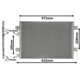 Van Wezel Kondensator, Klimaanlage 43005317 f&uuml;r RENAULT