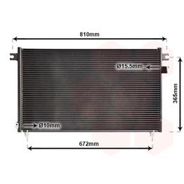 Van Wezel Kondensator, Klimaanlage 13005330 f&uuml;r NISSAN