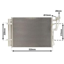 Van Wezel Kondensator, Klimaanlage 83005198 f&uuml;r KIA
