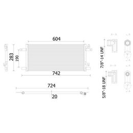 Mahle Kondensator, Klimaanlage ac913000s f&uuml;r Mercedes