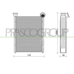 PRASCO W&auml;rmetauscher, Innenraumheizung rn160h001 f&uuml;r RENAULT