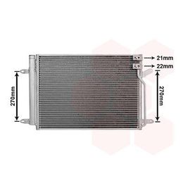 Van Wezel Kondensator, Klimaanlage 58015717 f&uuml;r VW