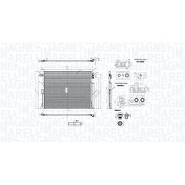 MAGNETI MARELLI Kondensator, Klimaanlage 350203010800 f&uuml;r Chrysler JEEP