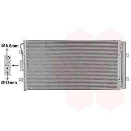 Van Wezel Kondensator, Klimaanlage 82015722 f&uuml;r HYUNDAI