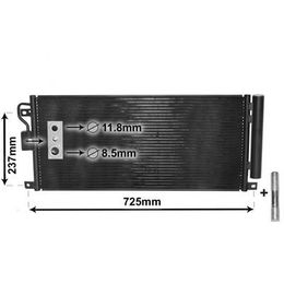 Van Wezel Kondensator, Klimaanlage 37005638 f&uuml;r Opel CHEVROLET