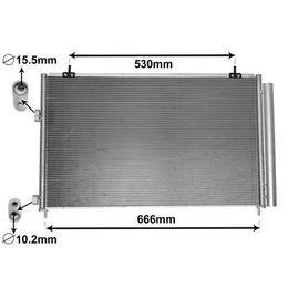 Van Wezel Kondensator, Klimaanlage 53005679 f&uuml;r TOYOTA