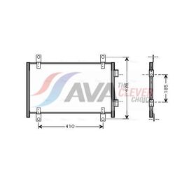 AVA QUALITY COOLING Kondensator, Klimaanlage fta5302 f&uuml;r Peugeot