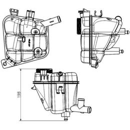 Mahle Ausgleichsbeh&auml;lter, K&uuml;hlmittel crt231000s f&uuml;r MERCEDES-BENZ