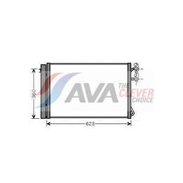AVA QUALITY COOLING Kondensator, Klimaanlage bwa5295d f&uuml;r ALPINA