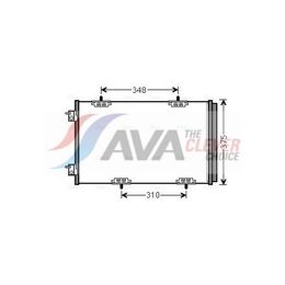 AVA QUALITY COOLING Kondensator, Klimaanlage cn5290d f&uuml;r Peugeot
