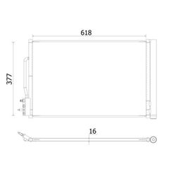 Mahle Kondensator, Klimaanlage ac955000s f&uuml;r Opel CHEVROLET (SGM) Vaughall BUICK