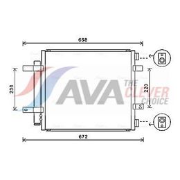 AVA QUALITY COOLING Kondensator, Klimaanlage jr5053d f&uuml;r DAIMLER
