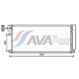 AVA QUALITY COOLING Kondensator, Klimaanlage ol5634d f&uuml;r Vaughall Opel CHEVROLET