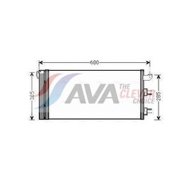 AVA QUALITY COOLING Kondensator, Klimaanlage fta5406d f&uuml;r Fiat