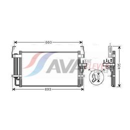 AVA QUALITY COOLING Kondensator, Klimaanlage hy5092d f&uuml;r HYUNDAI