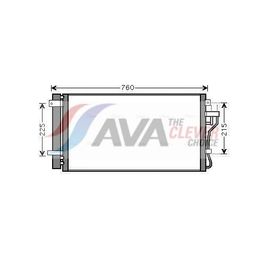 AVA QUALITY COOLING Kondensator, Klimaanlage hy5190d f&uuml;r HYUNDAI