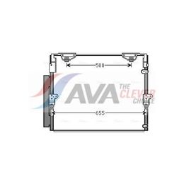 AVA QUALITY COOLING Kondensator, Klimaanlage to5560d f&uuml;r LEXUS