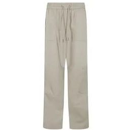 Stoffhose Urban Classics "Urban Classics Loose Fit Pants With Darts", Herren, Gr. M, US-Gr&ouml;&szlig;en, chalkdust, 80% Baumwolle (Bio), 18% Polyester (Recycelt), 2% Elasthan, unifarben, loose fit, Hosen Stoffhose