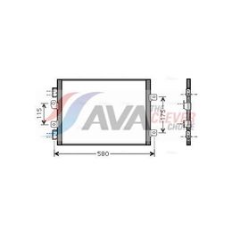 AVA QUALITY COOLING Kondensator, Klimaanlage rta5341 f&uuml;r DACIA RENAULT