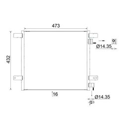 Mahle Kondensator, Klimaanlage ac950000s f&uuml;r DAF