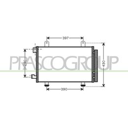 PRASCO Kondensator, Klimaanlage ft360c001 f&uuml;r Fiat Suzuki