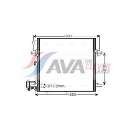 AVA QUALITY COOLING Kondensator, Klimaanlage ms5406d f&uuml;r Mercedes