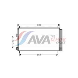 AVA QUALITY COOLING Kondensator, Klimaanlage to5410d f&uuml;r TOYOTA