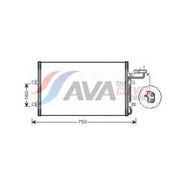 AVA QUALITY COOLING Kondensator, Klimaanlage vo5149 f&uuml;r Volvo