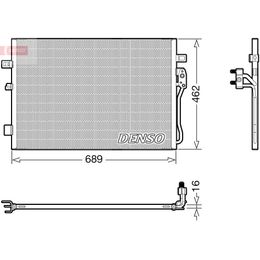 DENSO Kondensator, Klimaanlage dcn09145 f&uuml;r Fiat