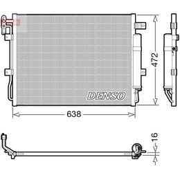 DENSO Kondensator, Klimaanlage dcn14003 f&uuml;r LAND ROVER