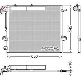 DENSO Kondensator, Klimaanlage dcn17057 f&uuml;r Mercedes