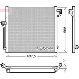 DENSO Kondensator, Klimaanlage dcn17058 f&uuml;r Mercedes