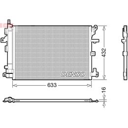 DENSO Kondensator, Klimaanlage dcn33012 f&uuml;r Volvo