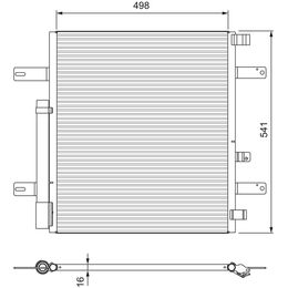 Valeo Kondensator, Klimaanlage 815061 f&uuml;r Mercedes