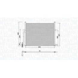 MAGNETI MARELLI Kondensator, Klimaanlage 350203776000 f&uuml;r BMW