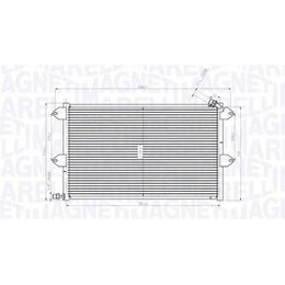 MAGNETI MARELLI Kondensator, Klimaanlage 350203831000 f&uuml;r VAG