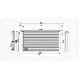 MAGNETI MARELLI Kondensator, Klimaanlage 350203857000 f&uuml;r ALFAROME/Fiat/LANCI