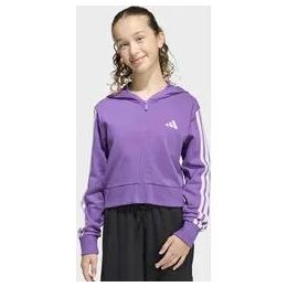 Kapuzensweatshirt Adidas SPORTSWEAR "ESSENTIALS KIDS", M&auml;dchen, Gr. 152, active lila, ice lavender, Obermaterial: 70% Baumwolle, 30% Polyester, angesetztes B&uuml;ndchen, Sweatshirts