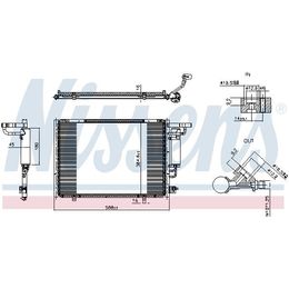 NISSENS Kondensator, Klimaanlage 941390 f&uuml;r Ford