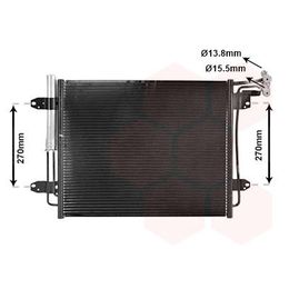 Van Wezel Kondensator, Klimaanlage 58015713 f&uuml;r VW