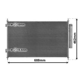 Van Wezel Kondensator, Klimaanlage 25015700 f&uuml;r HONDA