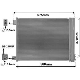 Van Wezel Kondensator, Klimaanlage 13015701 f&uuml;r NISSAN