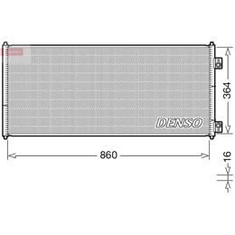 DENSO Kondensator, Klimaanlage dcn10032 f&uuml;r Ford