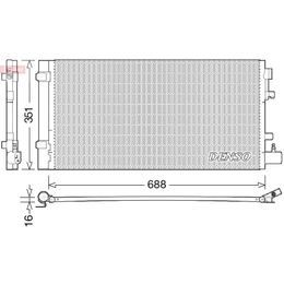 DENSO Kondensator, Klimaanlage dcn23031 f&uuml;r RENAULT