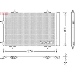 DENSO Kondensator, Klimaanlage dcn21020 f&uuml;r Peugeot Citro&euml;n/Peugeot