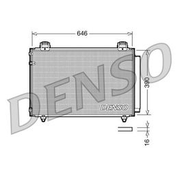 DENSO Kondensator, Klimaanlage dcn50024 f&uuml;r TOYOTA